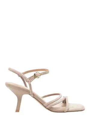 JANET & JANET Strappy Leather Sandals - Neutrals