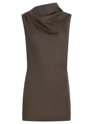 Khaite Astor Dress In Clove - Brown