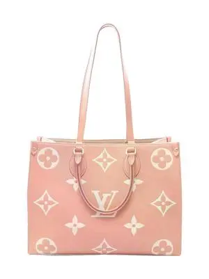 LOUIS VUITTON Monogram Empreinte Bicolor Onthego Mm Tote Bag - Pink