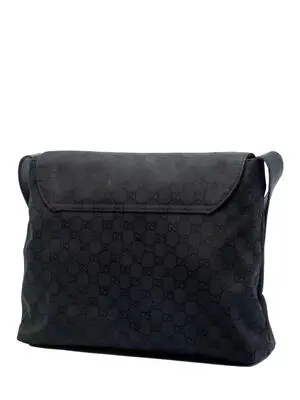 Gucci Gg Canvas Messenger Bag - Black