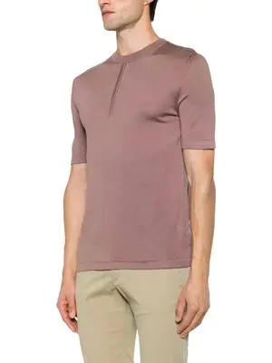 Brioni Short-sleeve Knit T-shirt - Pink