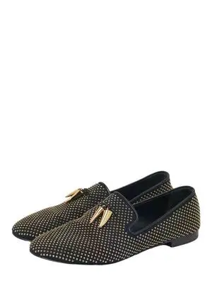 GIUSEPPE ZANOTTI Shark Tooth Loafers - Black