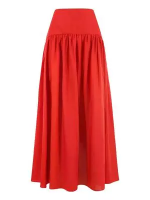Staud Procida Maxi Skirt - Red