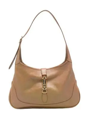 Gucci Jackie Leather Shoulder Bag Neutrals