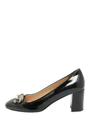 Prada Chain-embellished Heeled Pumps - Black