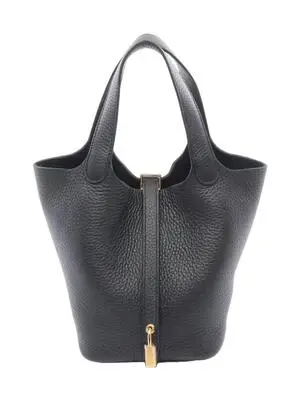 Hermès Hermès Picotin Lock Clemence Handbag Black