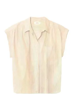 Xirena Short-sleeve Striped Shirt - Neutrals