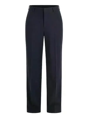 Armani Exchange Logo Plaque Tailored Trousers - Blue