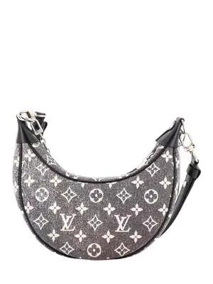 LOUIS VUITTON Loop Hobo Bag Monogram Jacquard Denim - Black