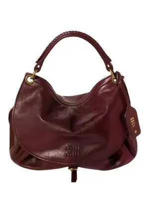 Miu Miu Miu Miu Rendez-vous Leather Bag Red