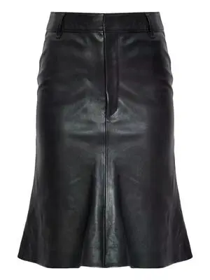 BALENCIAGA Balenciaga High-Waisted Leather Skirt