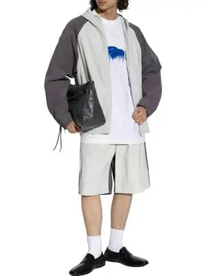 Balenciaga Zip-up Hooded Jacket - Grey