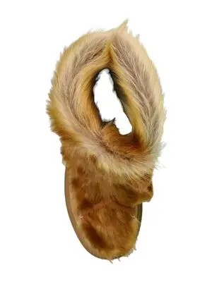 FENDI FENDI Leather Sneakers With Fur Detail
