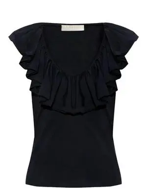 Ulla Johnson Elsie Ruffled Top - Blue