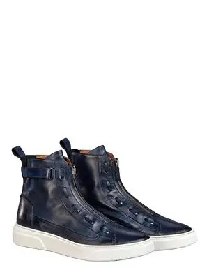 KURT LINCOLN Phantom Midnight High Top Sneaker - Blue