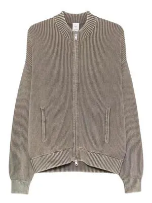 WON HUNDRED Bradley Zip-Up Cardigan Neutrals