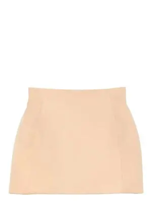 Wardrobe.NYC Sculpted Mini Skirt - Neutrals