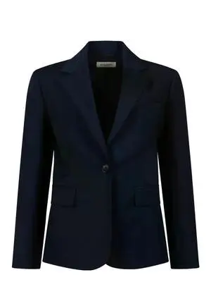 Max Mara Wool Single-breasted Blazer - Blue