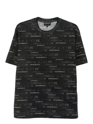 Emporio Armani Logo-print T-shirt - Black