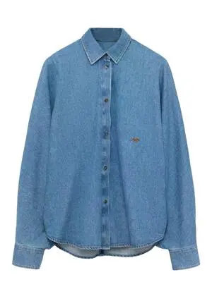 LOEWE LOEWE Anagram Embroidered Denim Shirt