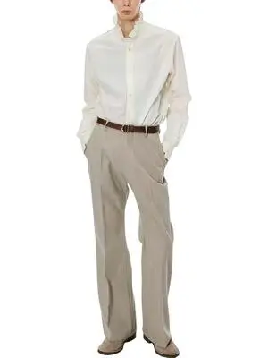 MASU Ruffled Zip-up Shirt