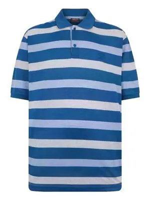 PAUL & SHARK Horizontal-stripe Short-sleeve Polo Shirt