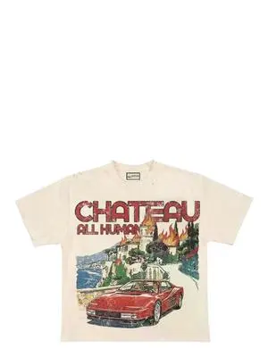 ALL HUMAN Holidae Distressed-effect T-shirt - Neutrals
