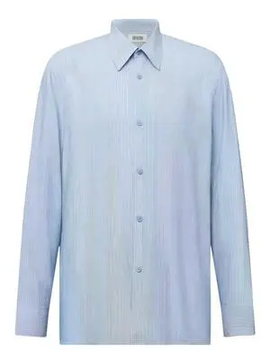 DRYKORN Gaunt Vertical-stripe Shirt - Blue