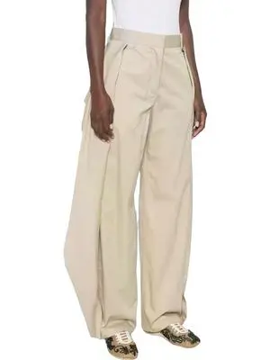 Loewe Draped Palazzo Pants - Neutrals