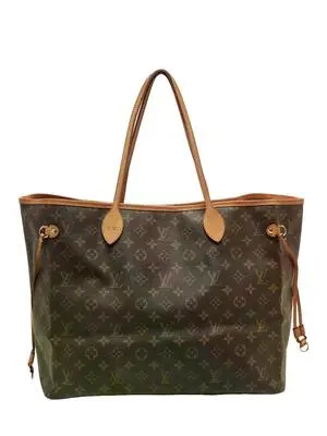 LOUIS VUITTON Monogram Neverfull Gm Tote Bag - Brown
