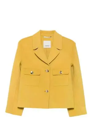 Max Mara Button-up Chest-pocket Jacket - Yellow