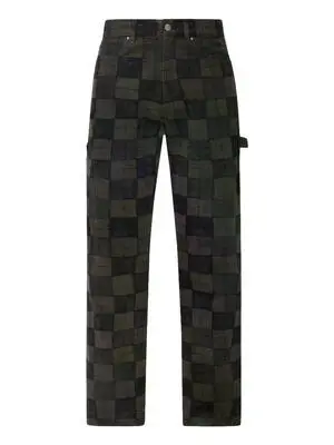 Amiri Checkered Carpenter Jeans - Brown