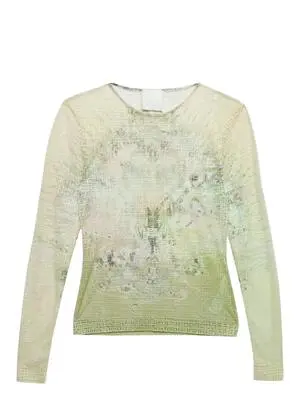 Givenchy Monogram Jacquard Knit T-shirt - Neutrals