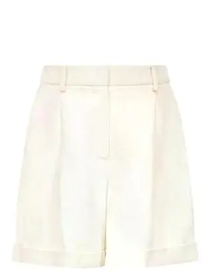 TWP Cisco Pleated Turn-up Shorts - Neutrals