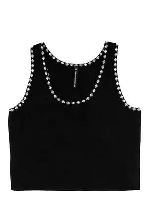 Chrome Hearts Cropped Tank Top - Black