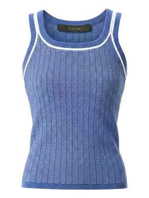 TOCCIN Freja Scoop-neck Tank Top - Blue