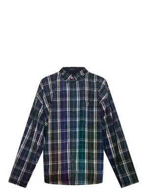 Balenciaga Check-pattern Reversible Shirt - Blue