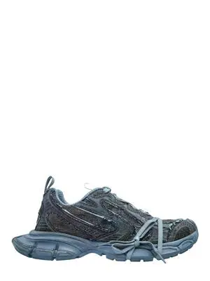 Balenciaga 3xl Distressed Denim Sneakers - Blue
