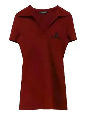 BALENCIAGA Balenciaga Logo Embroidered Polo Top