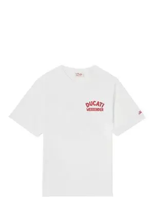 MC2 SAINT BARTH Portland Graphic-print T-shirt - White