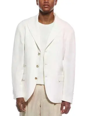 Brunello Cucinelli Single-breasted Tailored Blazer - Neutrals