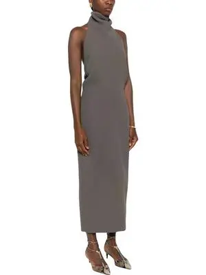 Khaite Roxanne Backless Dress - Grey