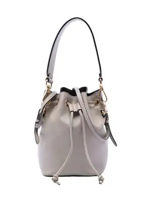 Fendi Mini Leather Mon Tresor Bucket Bag Satchel - Brown