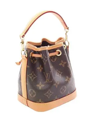 LOUIS VUITTON Monogram Nano Noe Bucket Bag - Brown