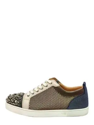 CHRISTIAN LOUBOUTIN Lou Spike Orlato Low-top Sneakers - Neutrals