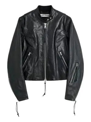 OUR LEGACY OUR LEGACY Buffed Leather Zip-Up Jacket