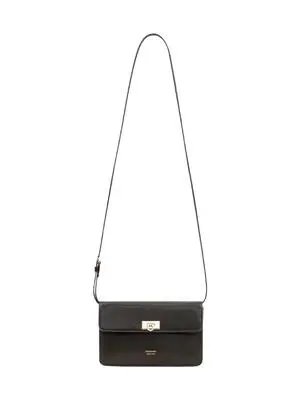 FERRAGAMO Gancini Harley Clutch Bag - Brown