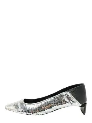 Loewe Sequin Embellishment Pumps - Silver