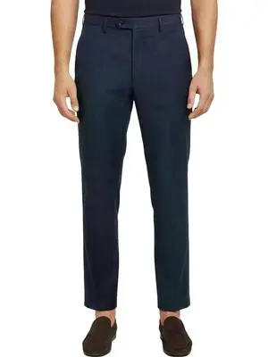 Gucci Checked Straight-leg Trousers - Blue