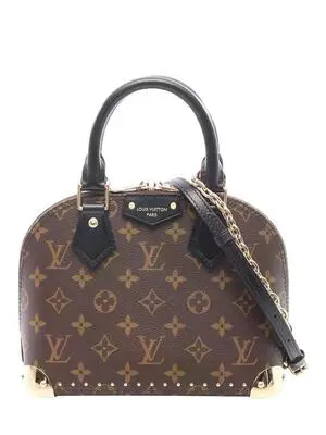 LOUIS VUITTON Monogram Trunk Alma Bb Satchel - Brown